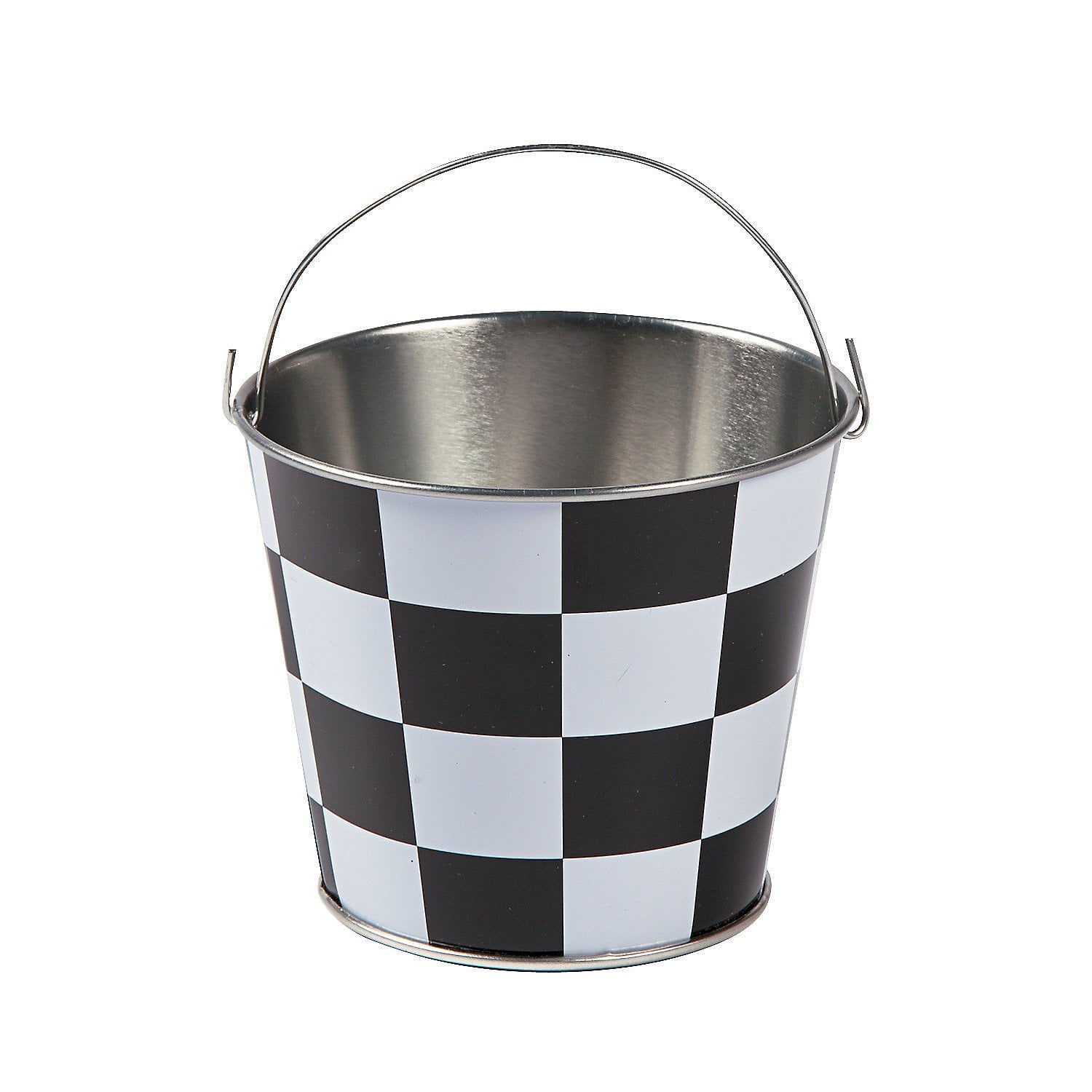 Fun Express Checkered Party Pails - Versatile Plastic Buckets for ...