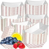 Checkered Paper Food Boat Trays Disposable Paper Boats Containers ...