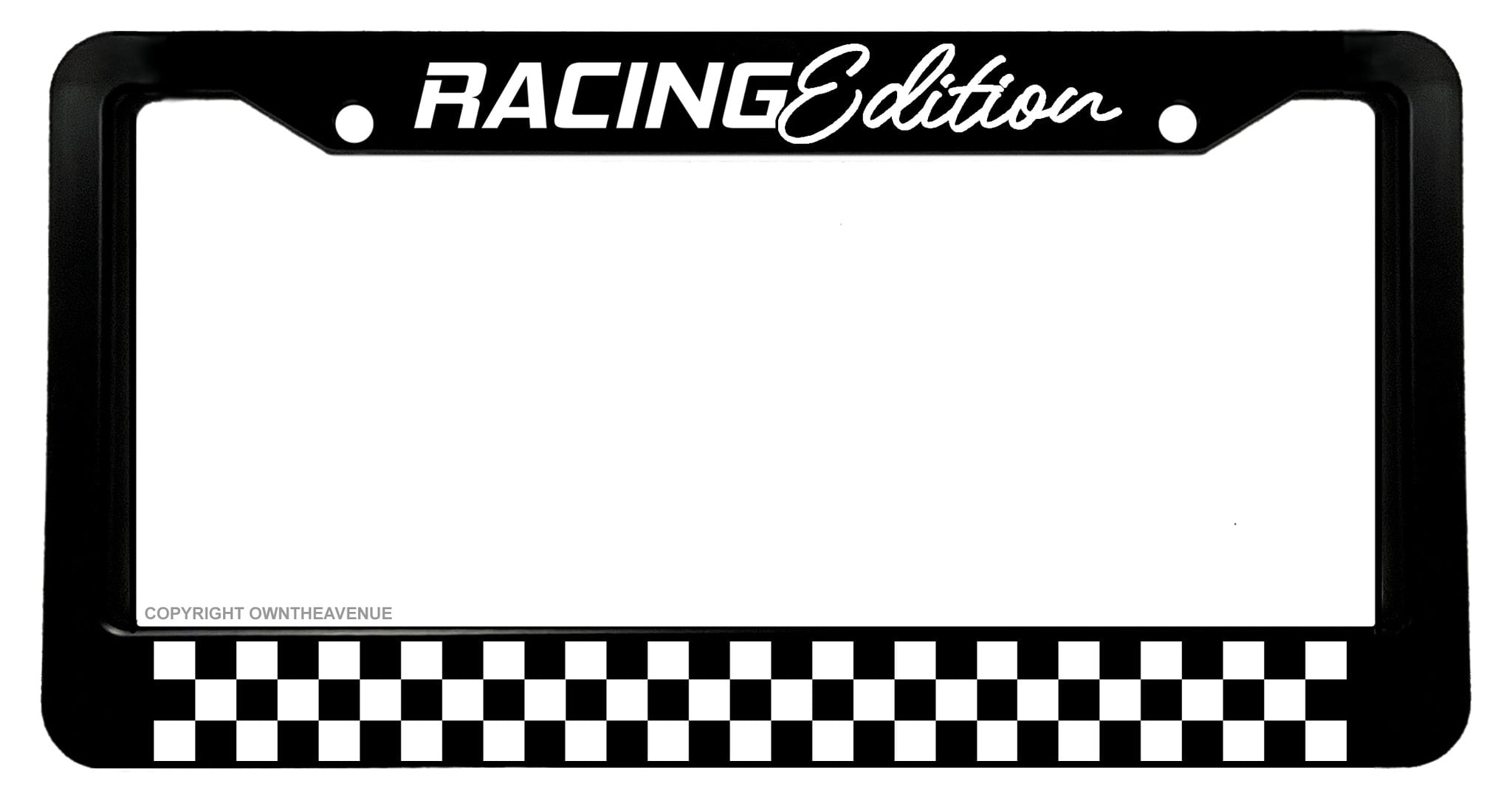 Checkered Pattern Flag For Mini Euro Racing Drifting License Plate ...