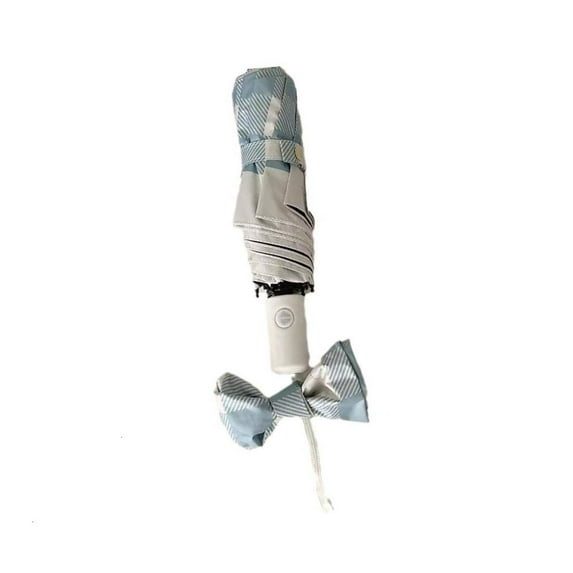 Checkered Pattern Umbrella Multiuse Sun Rain Proof Portable Folding Sun ...
