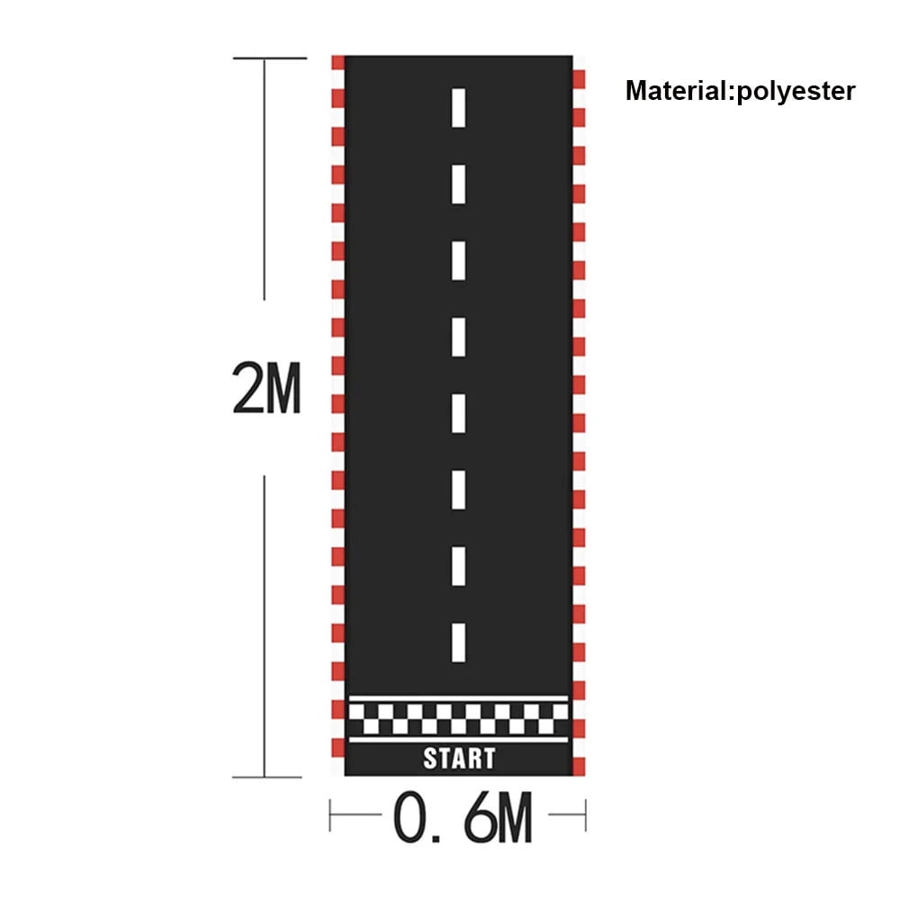 Checkered Race Car Party Black White Checkered Flag Tablecloth Road ...