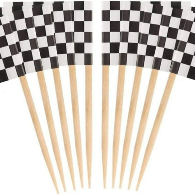 Checkered Racing Flag Checkered Racing Toothpick Flag Small Checkered ...
