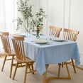 Checkered Rectangle Dining Room Tablecloth Water Resistance Wrinkle ...