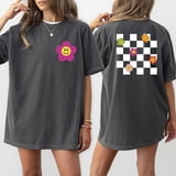 Checkered Smile Face Smiley Daisy Happy Face Smile Cute Daisy Cute ...
