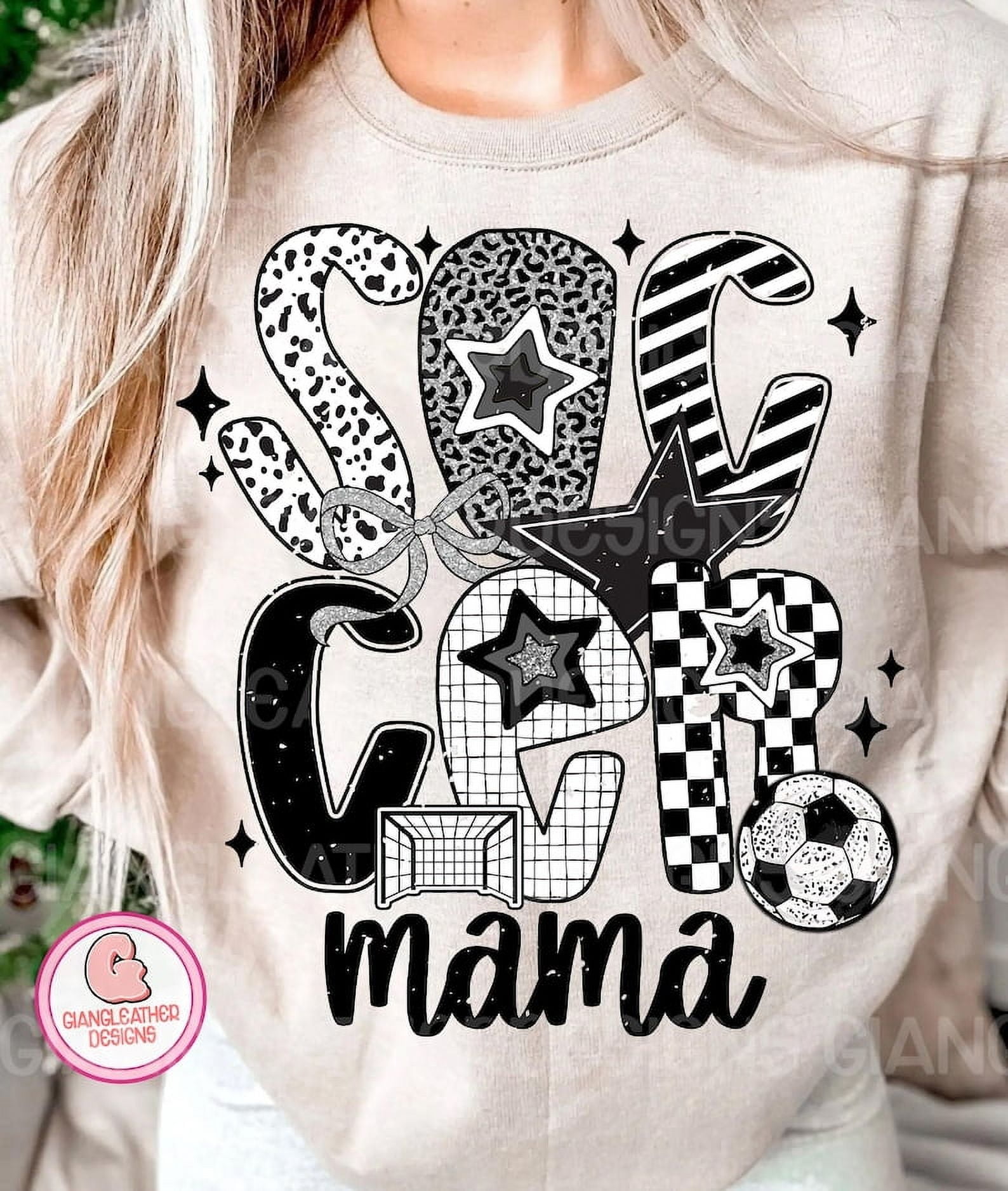 Checkered Soccer Mama Sweatshirt, Retro Game Day Coquette Pullover ...