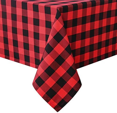 Checkered Square Tablecloth - Stain Resistant, Waterproof and Wrinkle ...