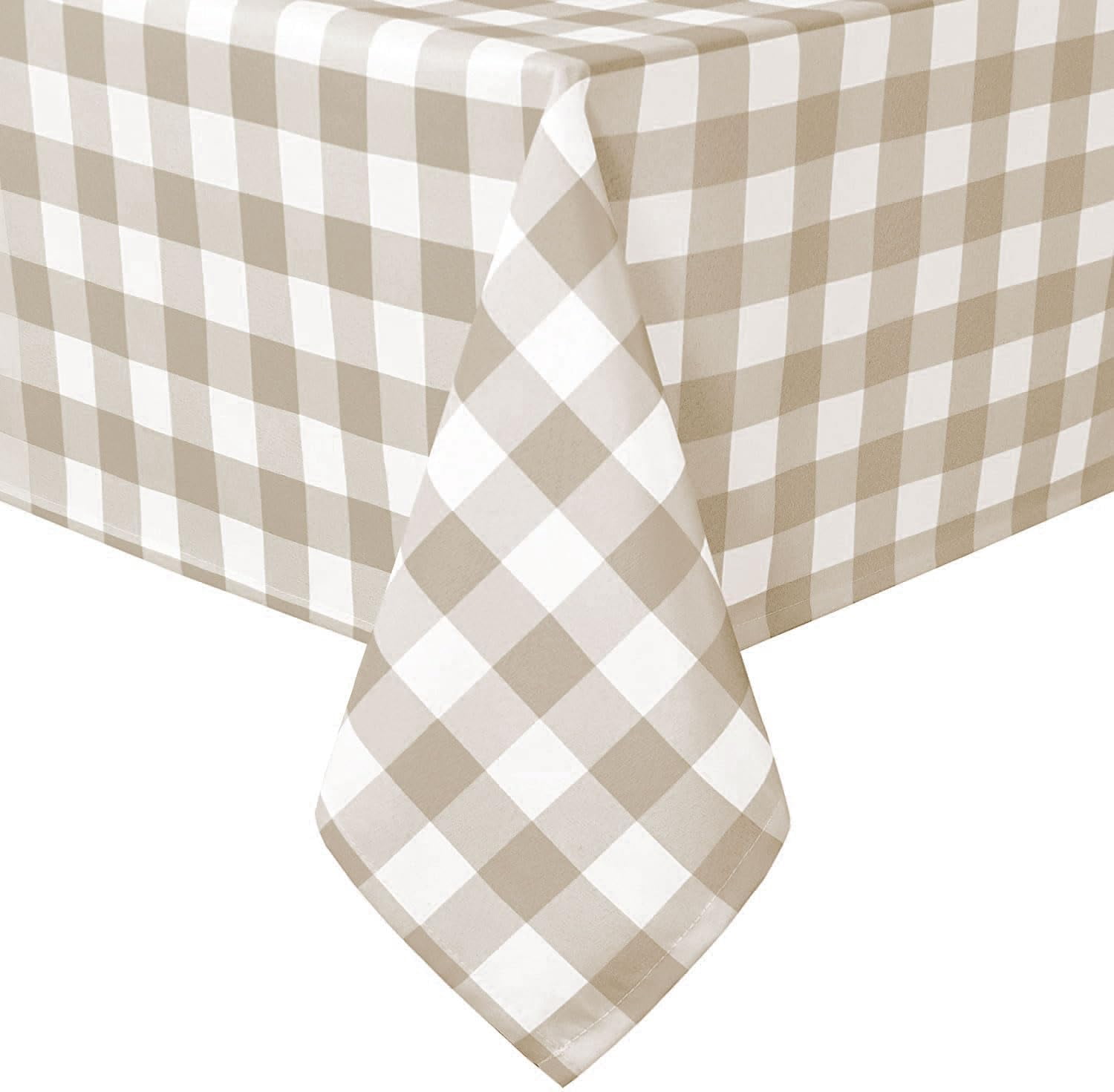 Checkered Square Tablecloth - Stain Resistant, Waterproof and Wrinkle ...