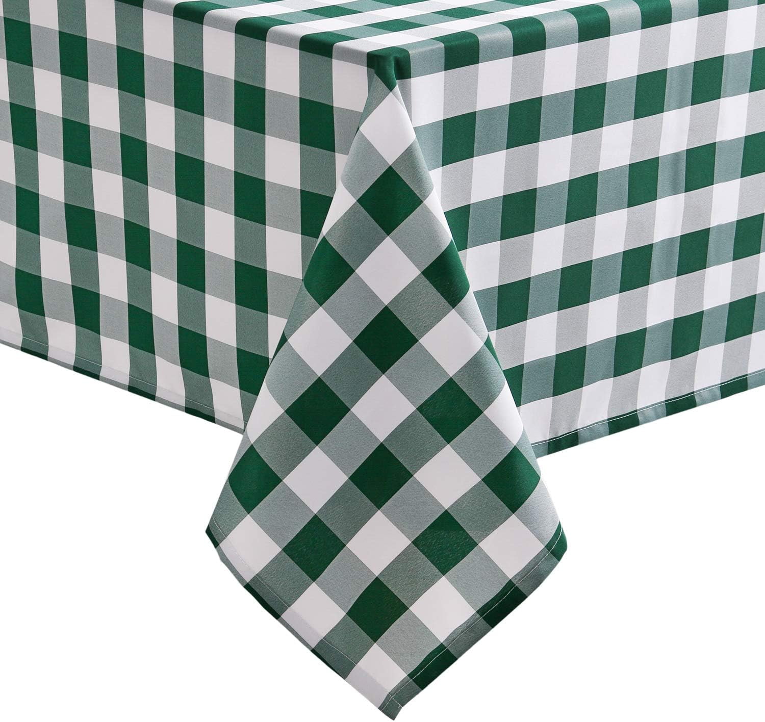 Checkered Square Tablecloth - Stain Resistant, Waterproof and Wrinkle ...