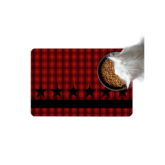 Checkered Stars Doormat Non Slip Diatomaceous Earth Door Mat Absorbent ...