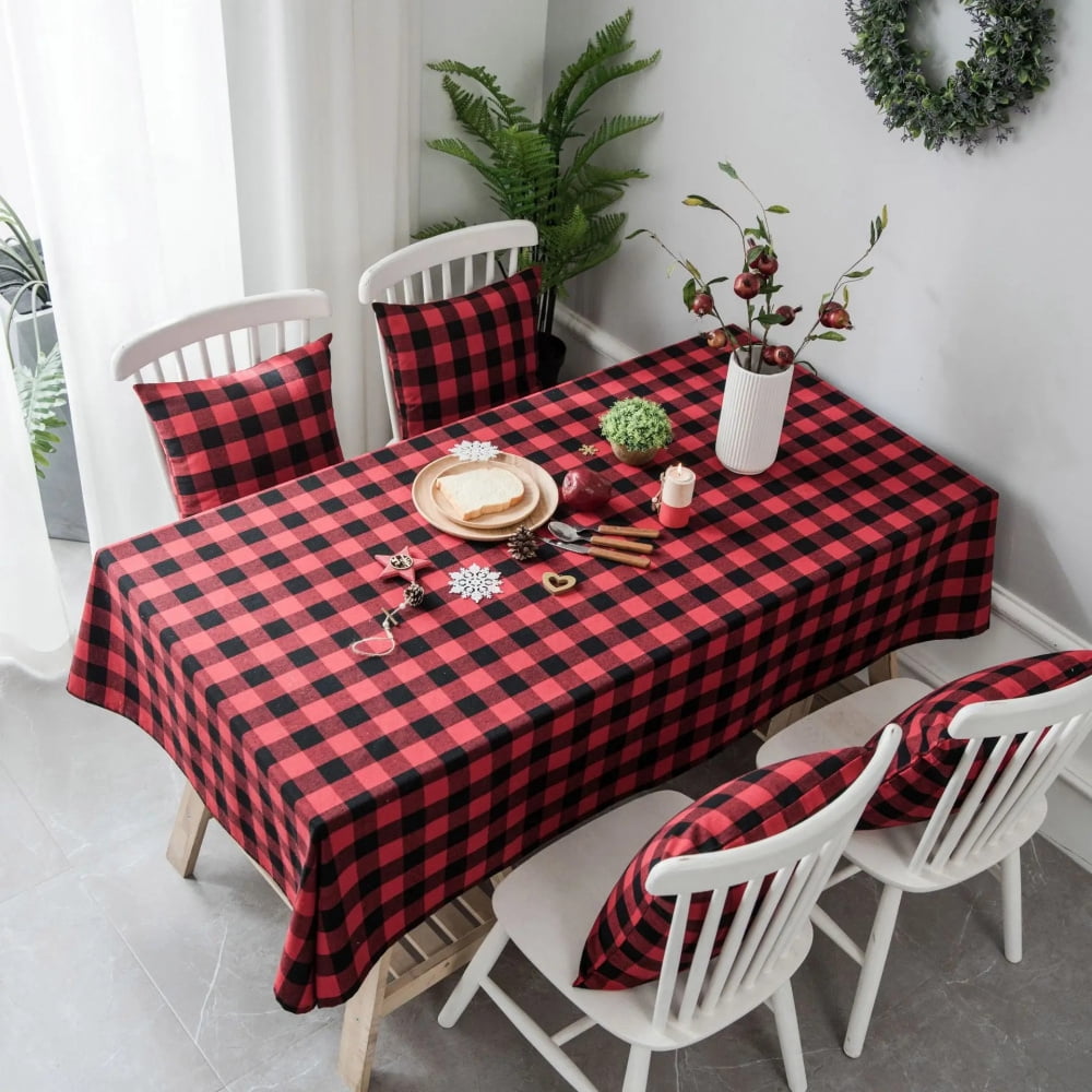 Checkered Tablecloth Kitchen, Wedding, Holiday Table Decoration ...