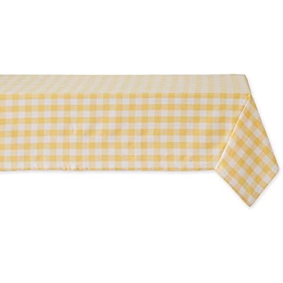 Checkered Tabletop Collection 100% Cotton, Machine Washable, Tablecloth ...