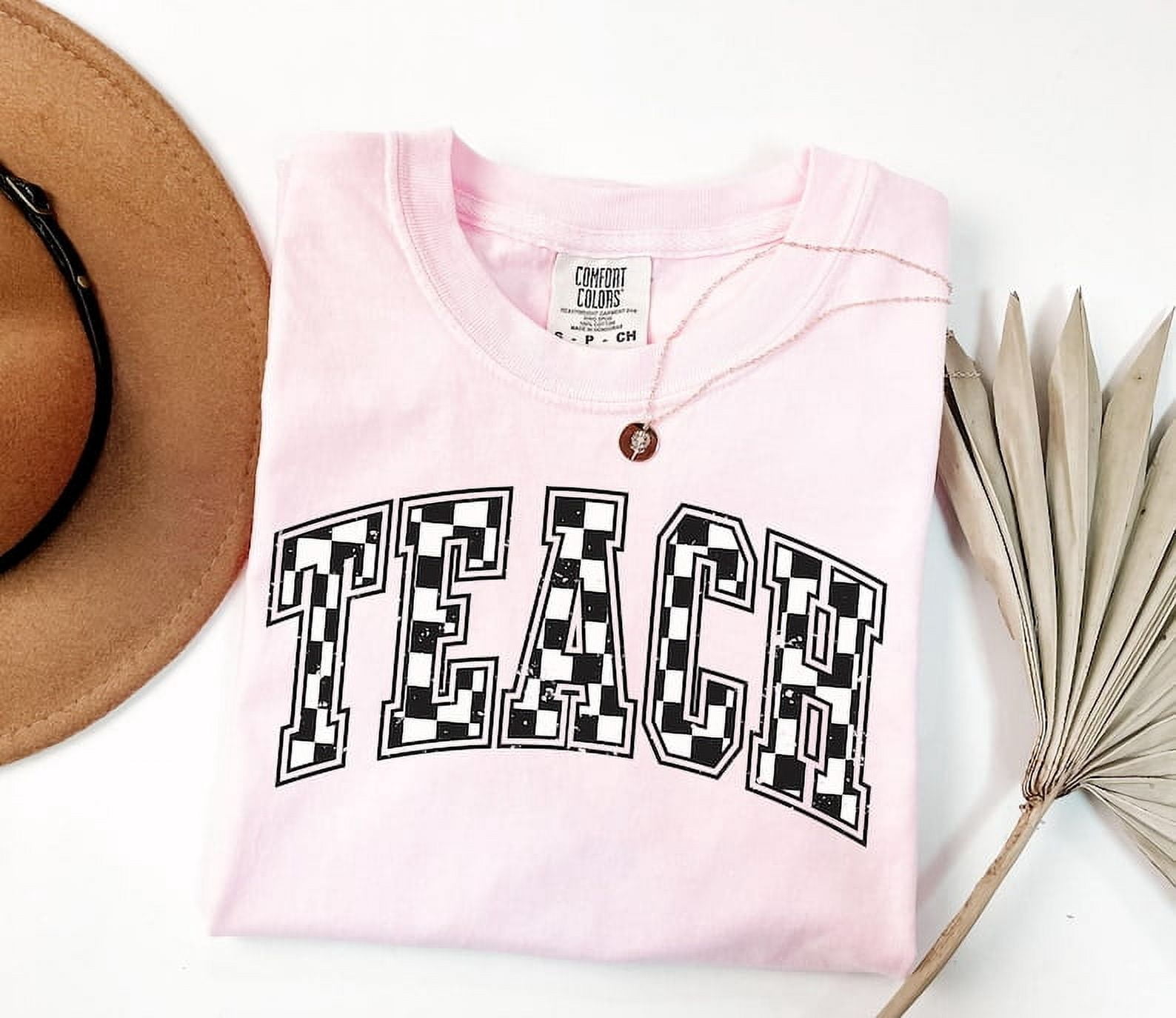 Checkered Teacher T-shirt Gift For Teacher, Retro Teach T-shirt ...