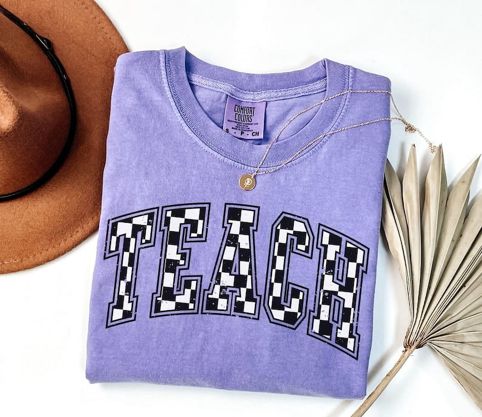 Checkered Teacher T-shirt Gift For Teacher, Retro Teach T-shirt ...
