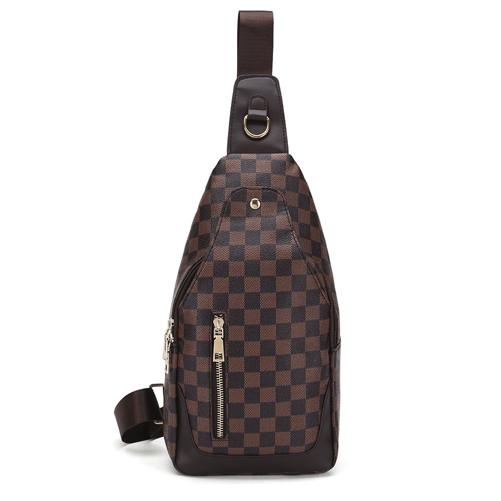 RICHPORTS Large Checkered Tote Shoulder Handbags Bag with Inner Pouch ...