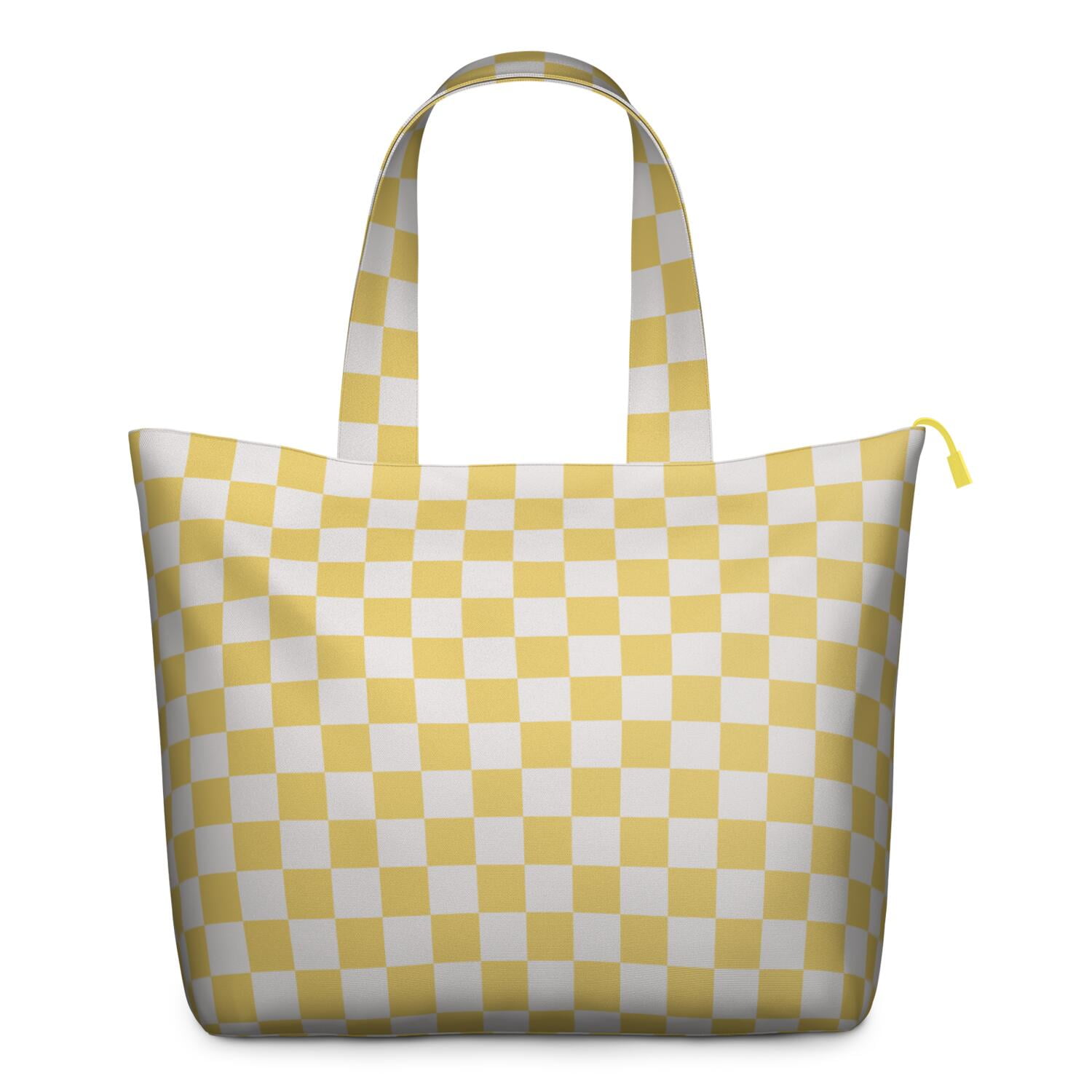 Checkered Travel Tote Bag Retro Checkerboard Patterned Weekender Bag ...