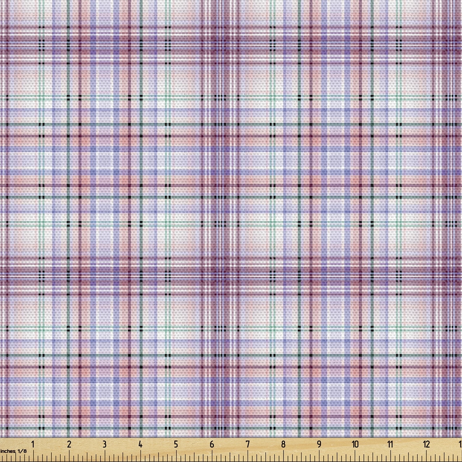 Ambesonne Checkered Fabric by the Yard Upholstery, Folklore Irish ...
