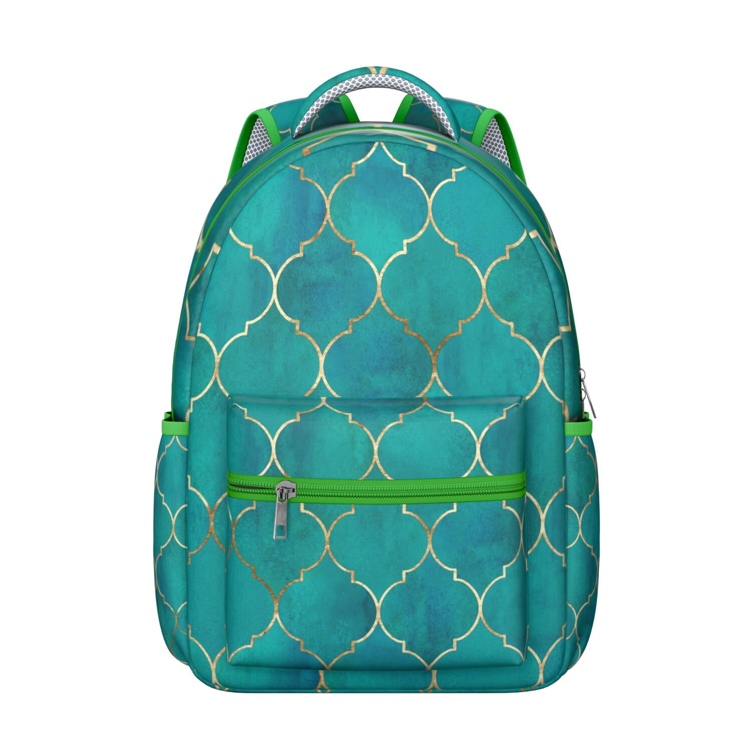 Checkered Vintage School Backpack - Waterproof Ergonomic Design with ...