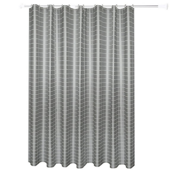 Checkered Waterproof Shower Curtain, Polyester Fabric Bathroom Decor ...