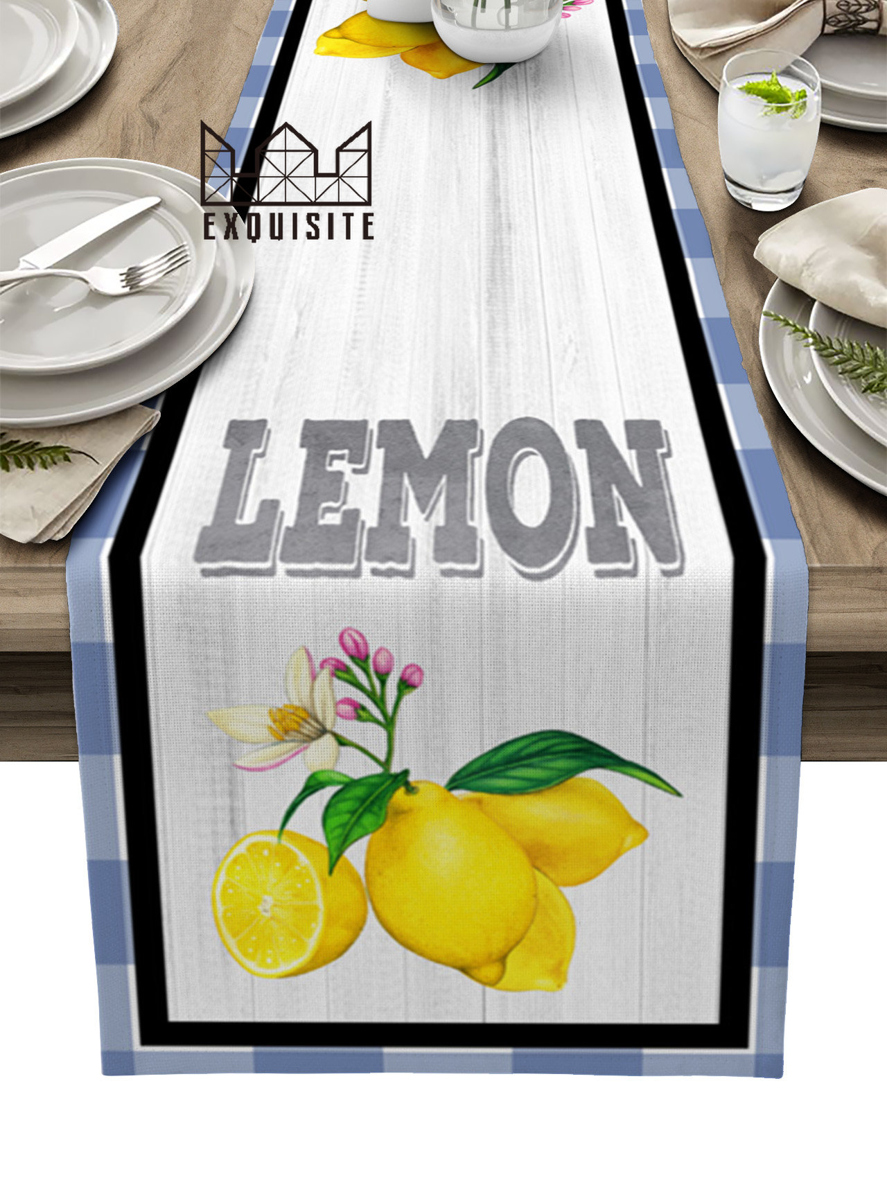 Checkered Wood Grain Lemon Coffee Table r Home r Farmhouse Rustic r ...