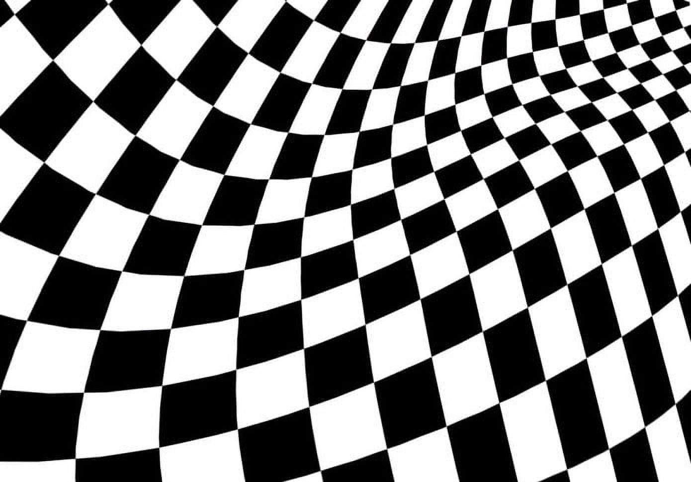 Checkers Chess Backdrop Black White Racing Pattern Birthday Theme ...