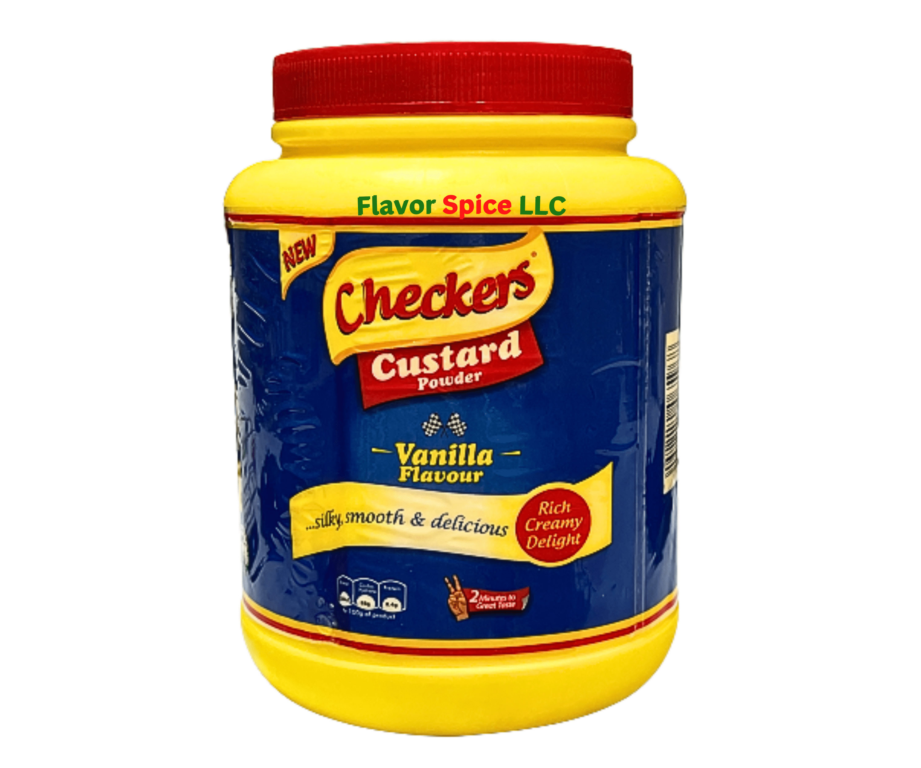 Flavor Spice Checkers Custard, Vanilla Flavor, 2kg, Ready to Eat ...