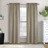 Winmate Insulated Cotton Tab Top Curtain Panel - Pair each 40" x 84" in ...