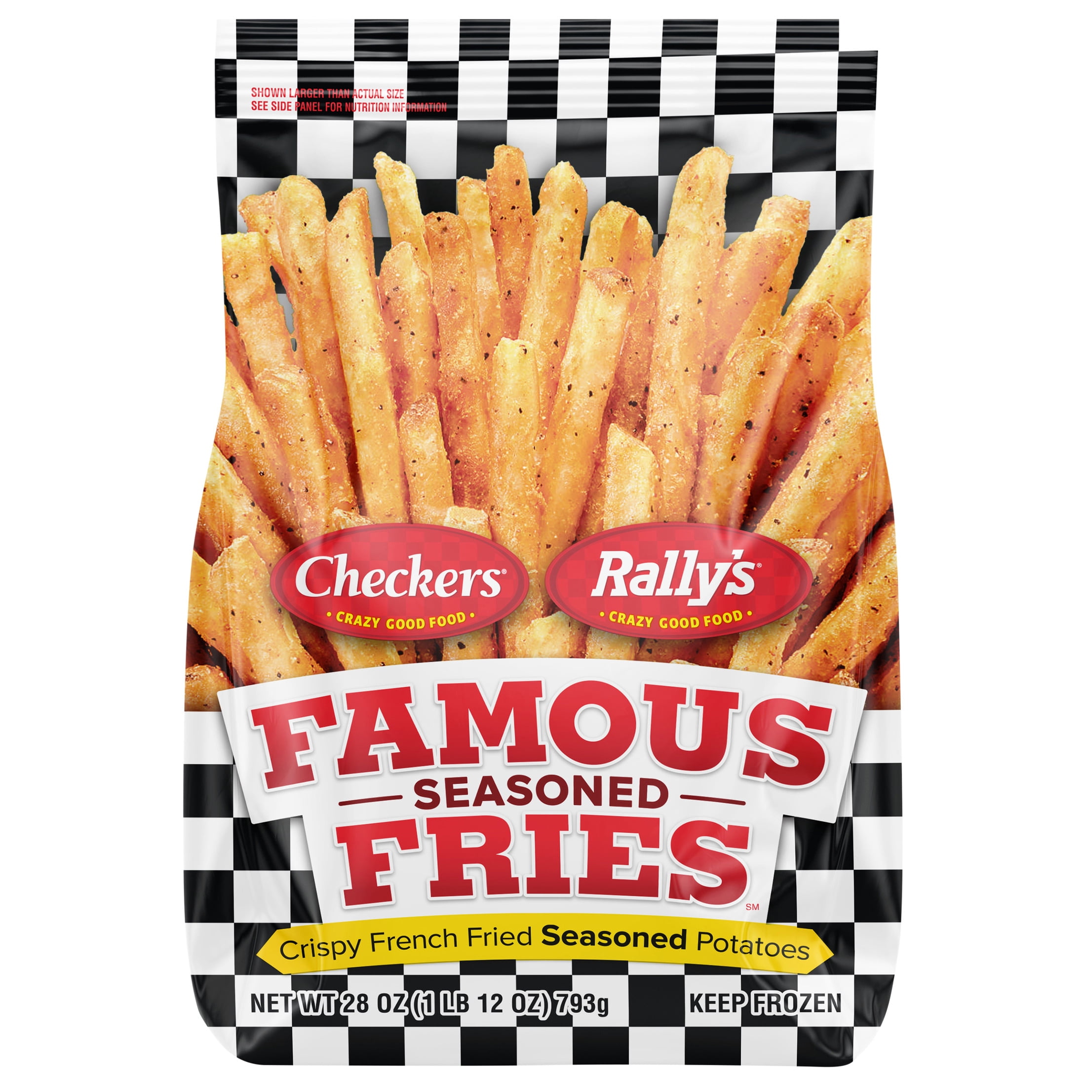 Checkers & Rally's Famous Seasoned Fries, Frozen 28 oz Bag - Walmart.com