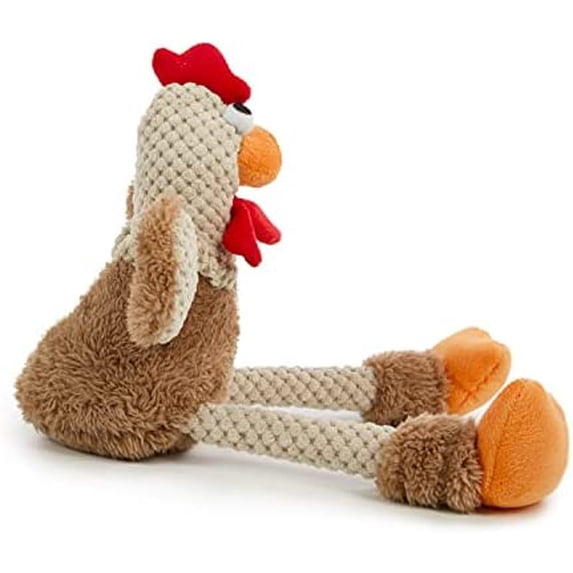Checkers Skinny Rooster Squeaky Plush Dog Toy, Chew Guard Technology ...