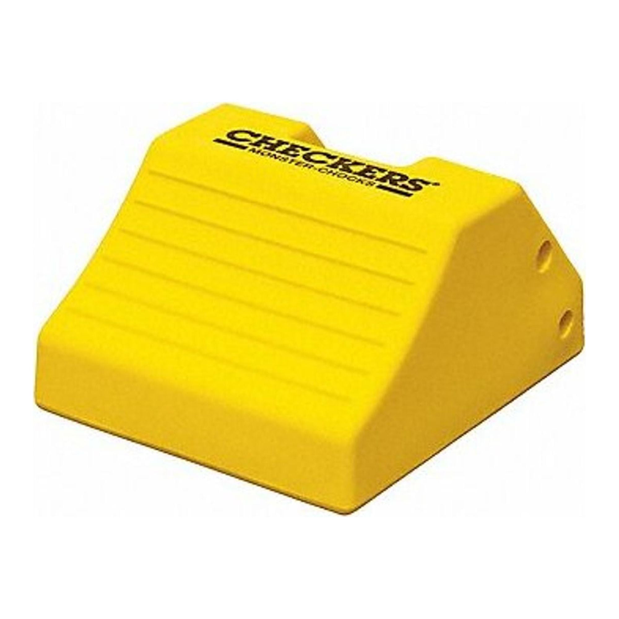 Checkers Wheel Chock,10 In H,Urethane,Yellow MC3010 - Walmart Business ...