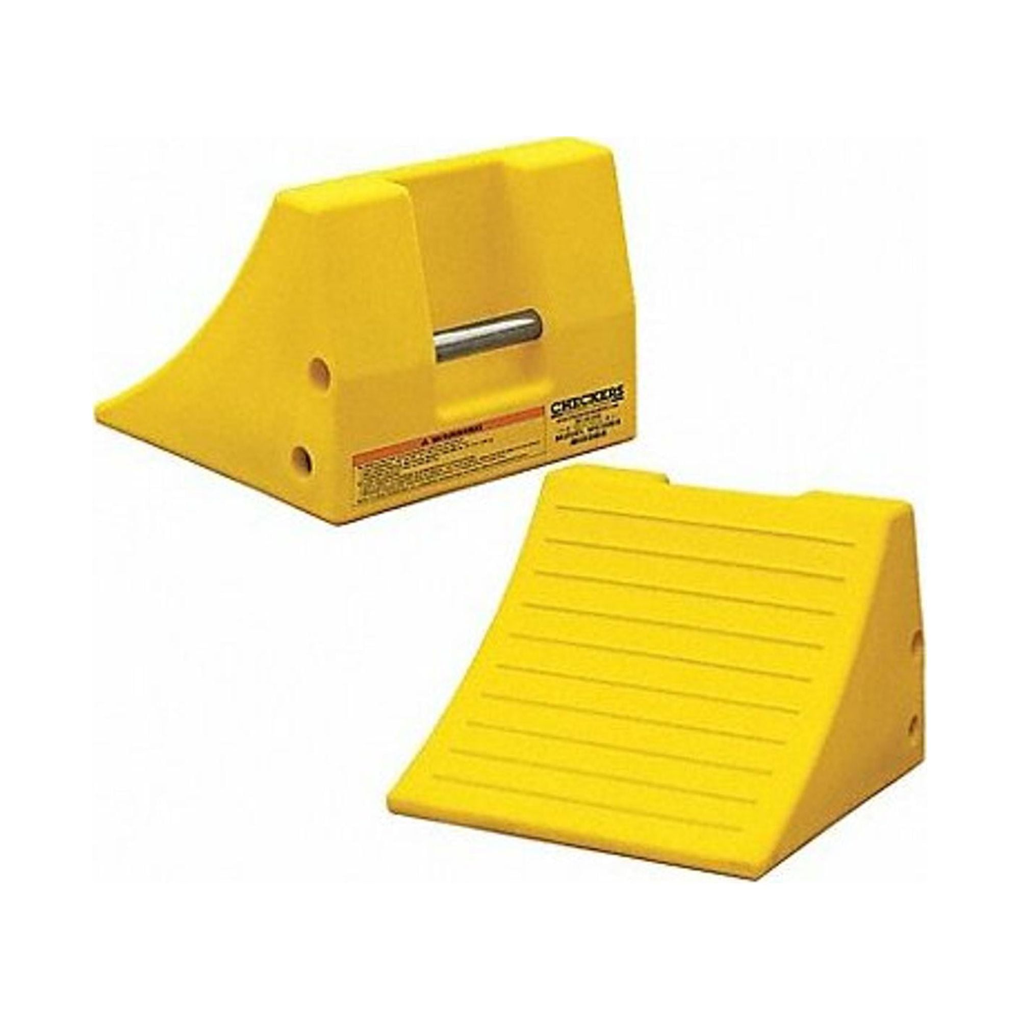 Checkers Wheel Chock,11 In H,Urethane,Yellow MC3009 - Walmart.com