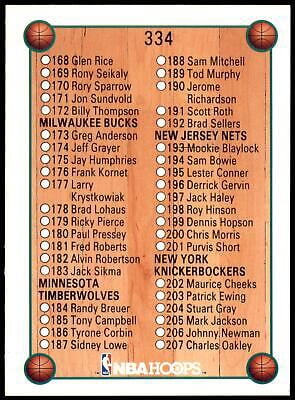Checklist: 168-250 #334 1990-91 Hoops - Walmart.com
