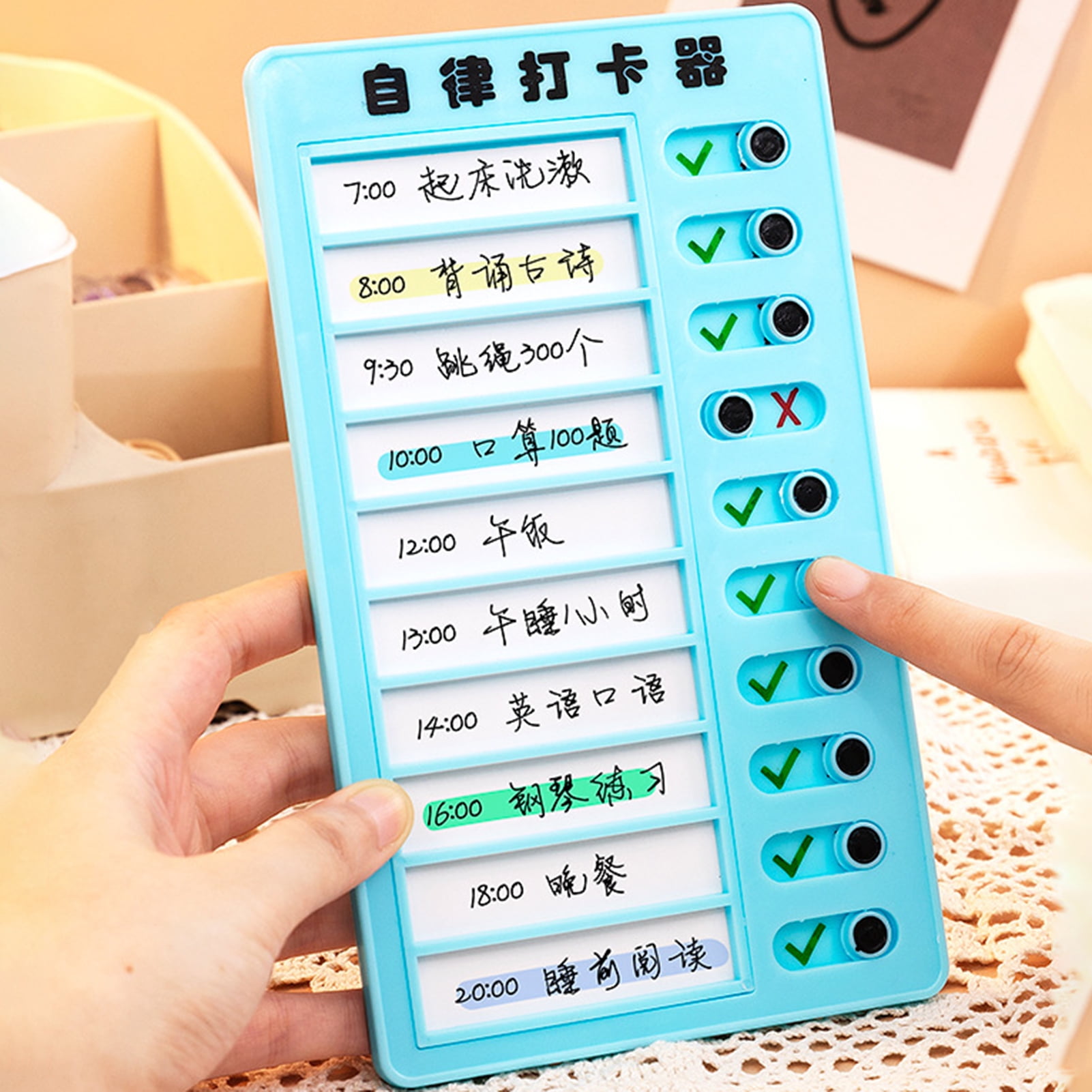 Checklist Board Detachable Slider Replacement Paper Reusable Portable ...