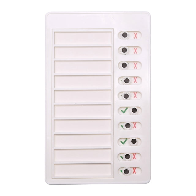 Checklist Memo Board Portable Daily Affairs Checklist for w/ Slider ...