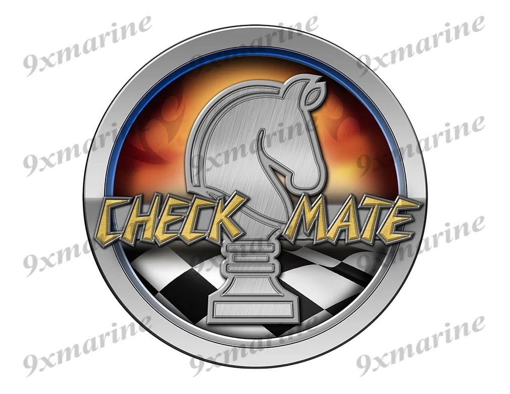 Checkmate 70s Boat Round Sticker - Name Plate - Walmart.com