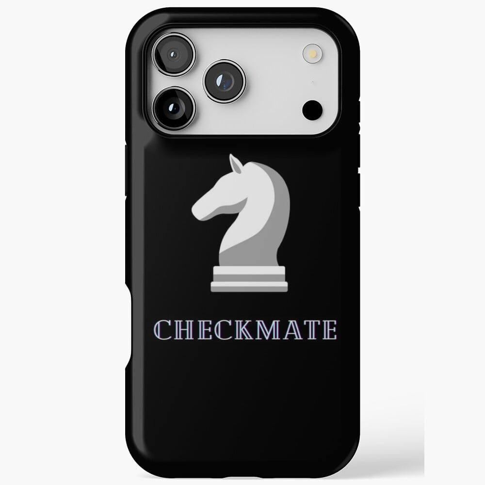 Checkmate Chess Board Strategy Quote Art for iPhone Case 17 through 11 ...