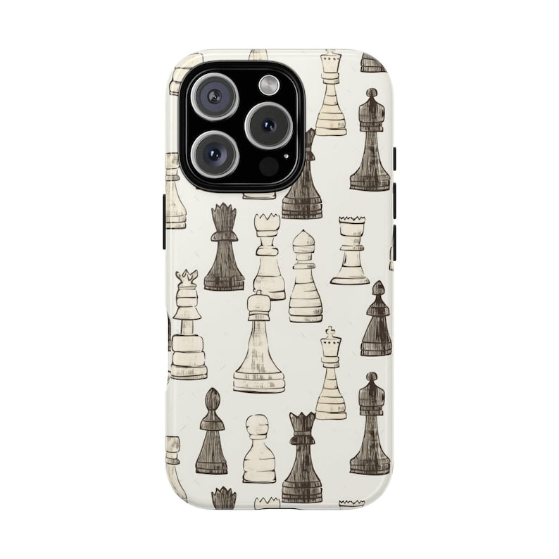 Checkmate Chess Inspired Pattern Phone Case for iPhone 11 12 13 14 15 ...
