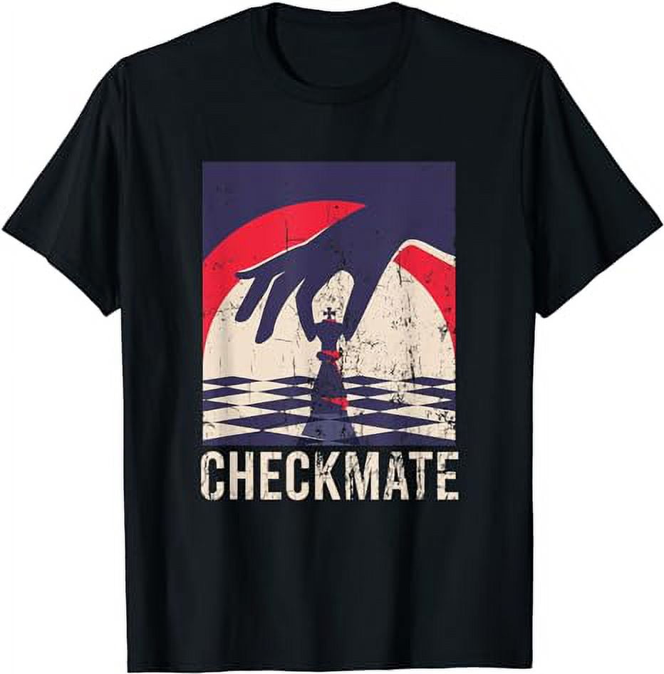 Checkmate Chess Pieces Player Grandmaster Strategy Tactics T-Shirt ...