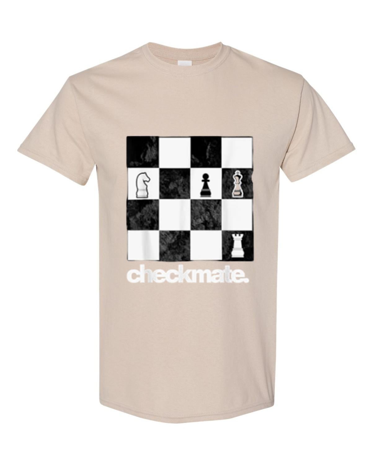 Checkmate Classic Bold Strategy T-Shirt, for men & women, up to size ...