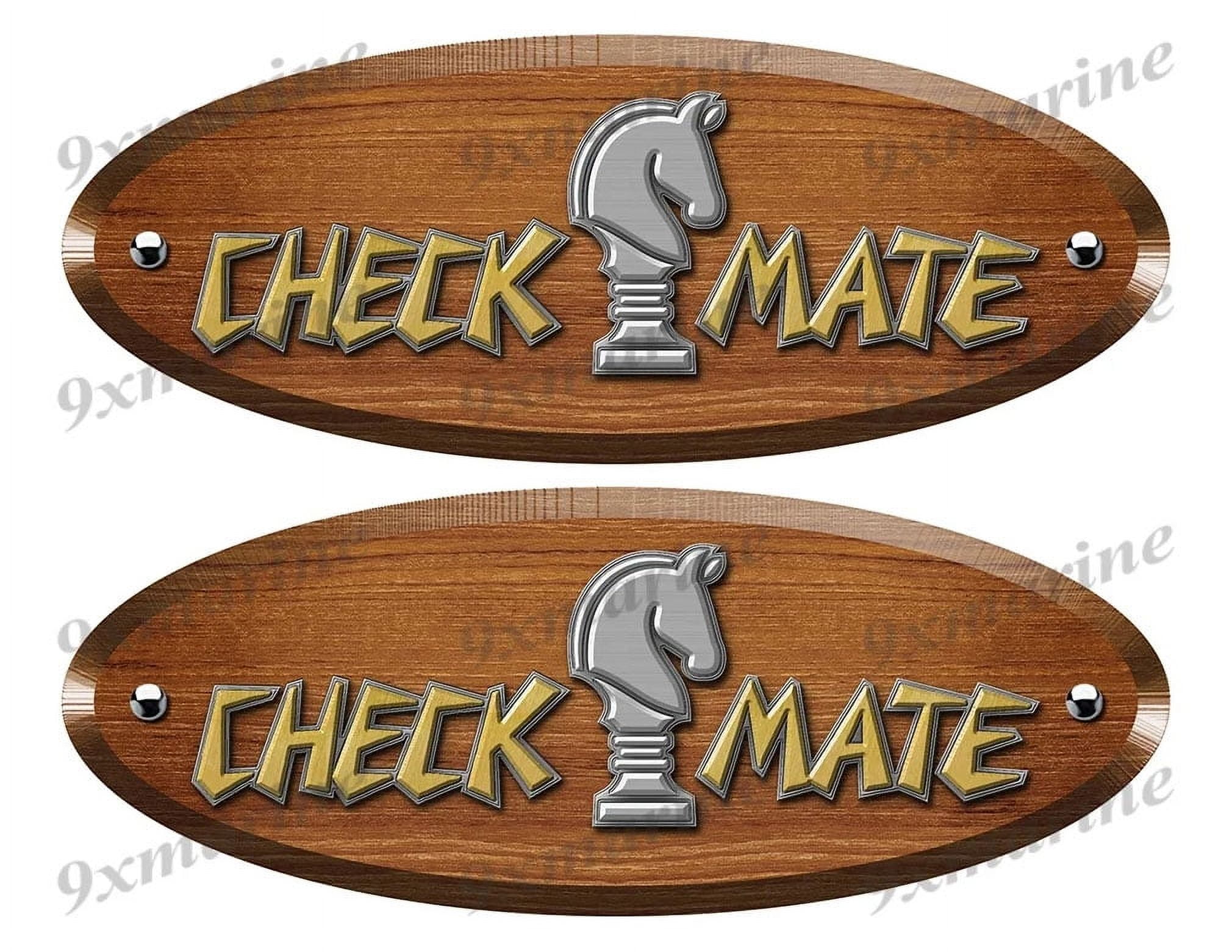 Checkmate Wood Grain Boat Restoration Sticker set - Walmart.com