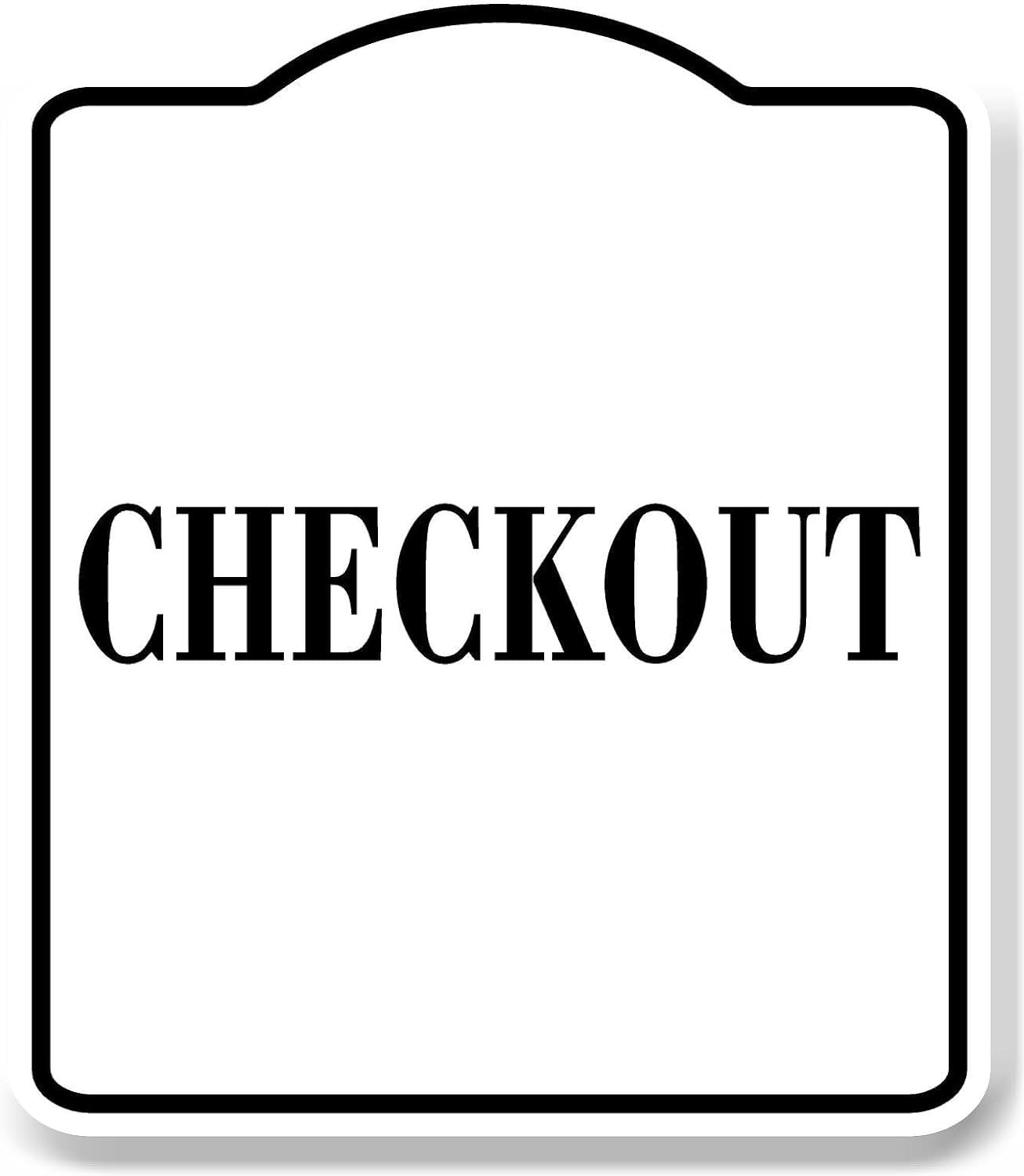 Checkout WB Aluminum Composite Sign 8.5''x10'' - Walmart.com