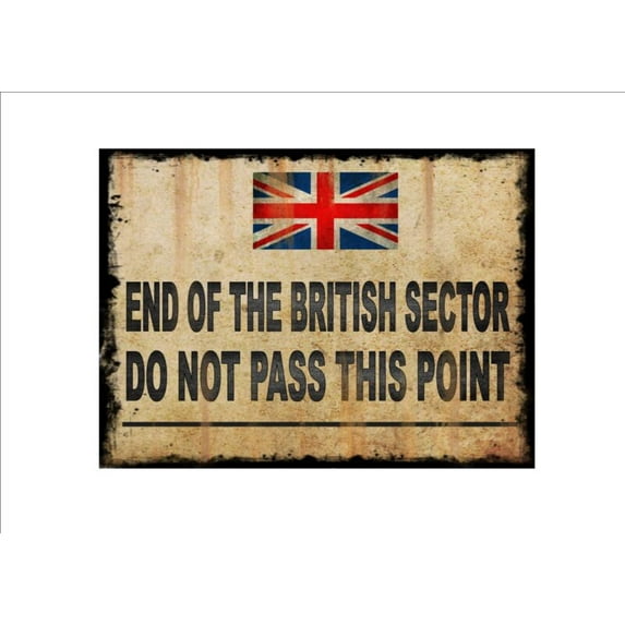 Checkpoint Charlie Reproduction Vintage Sign Allied Checkpoint Border ...