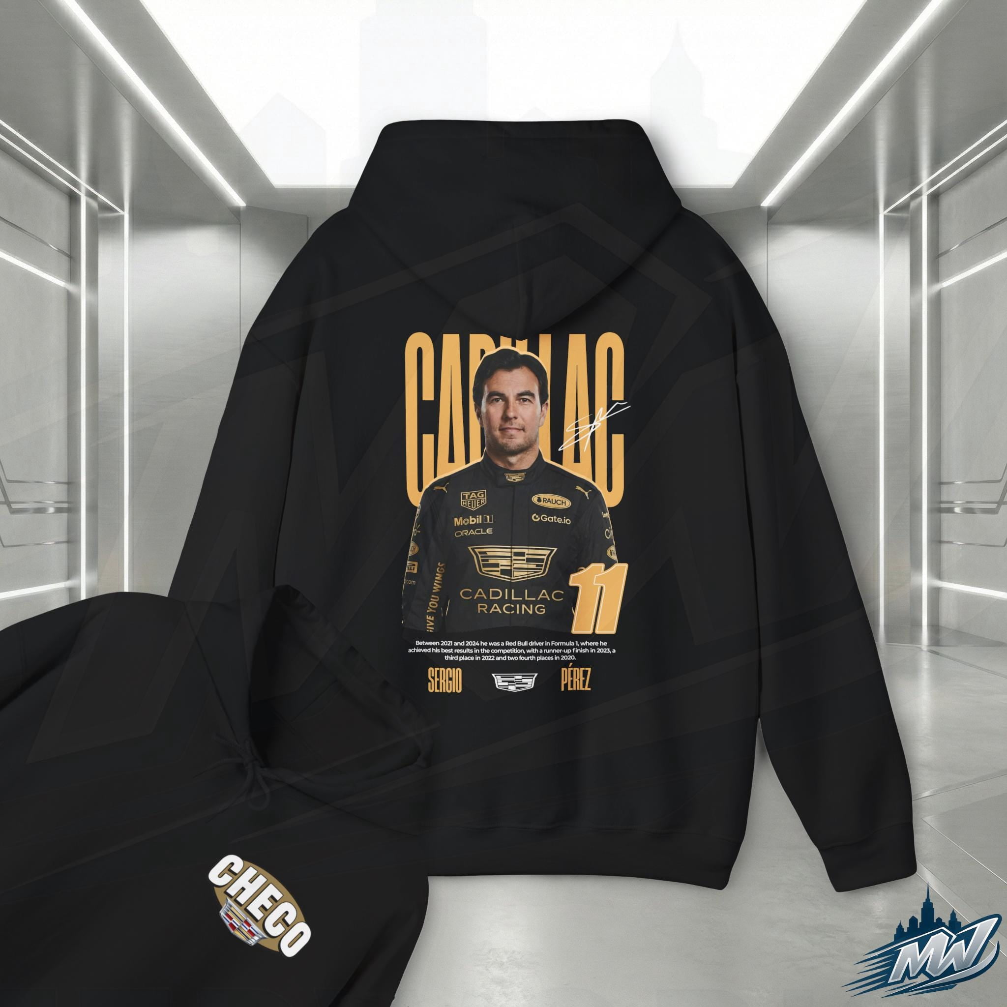 Checo Cadillac F1 Hoodie: Racing Formula One Merch Sergio Perez Fan ...