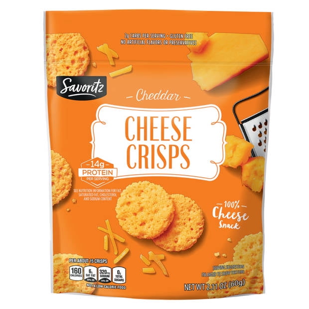 Cheddar Cheese Crisp, 1.95 oz - Walmart.com