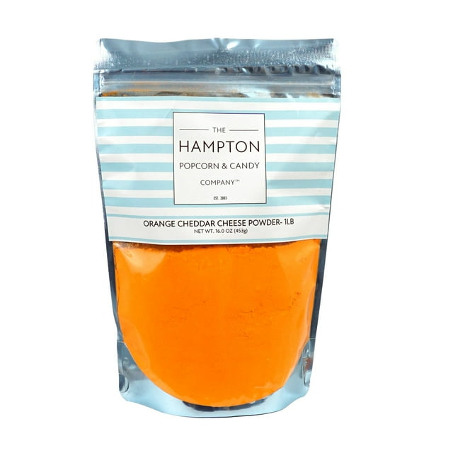 Cheddar Cheese Powder, 1 Pound Resealable Zip Bag, Popcorn Cheese ...