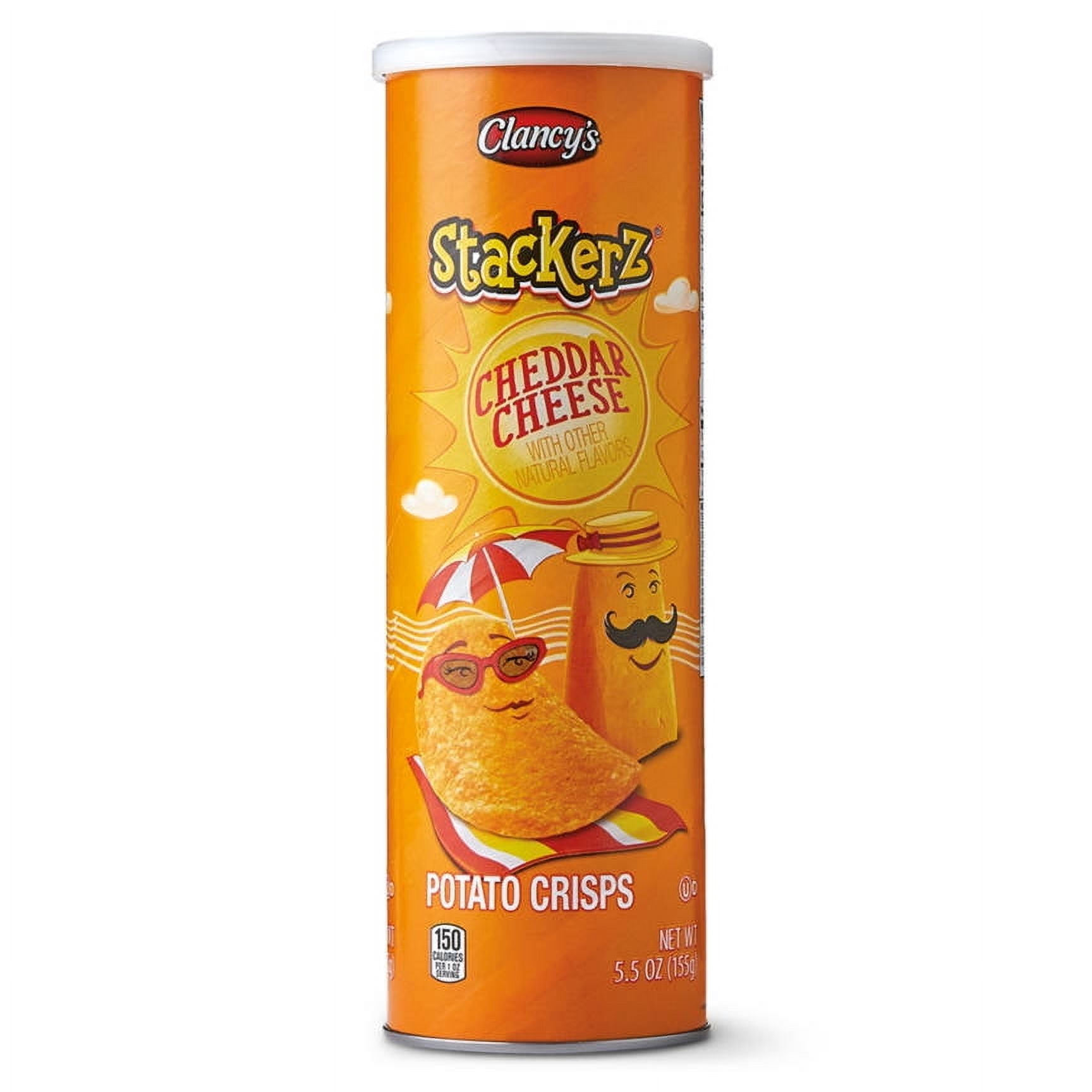 Clancy's Cheddar Cheese Stackerz Potato Crisps, 5.5 oz - Walmart.com