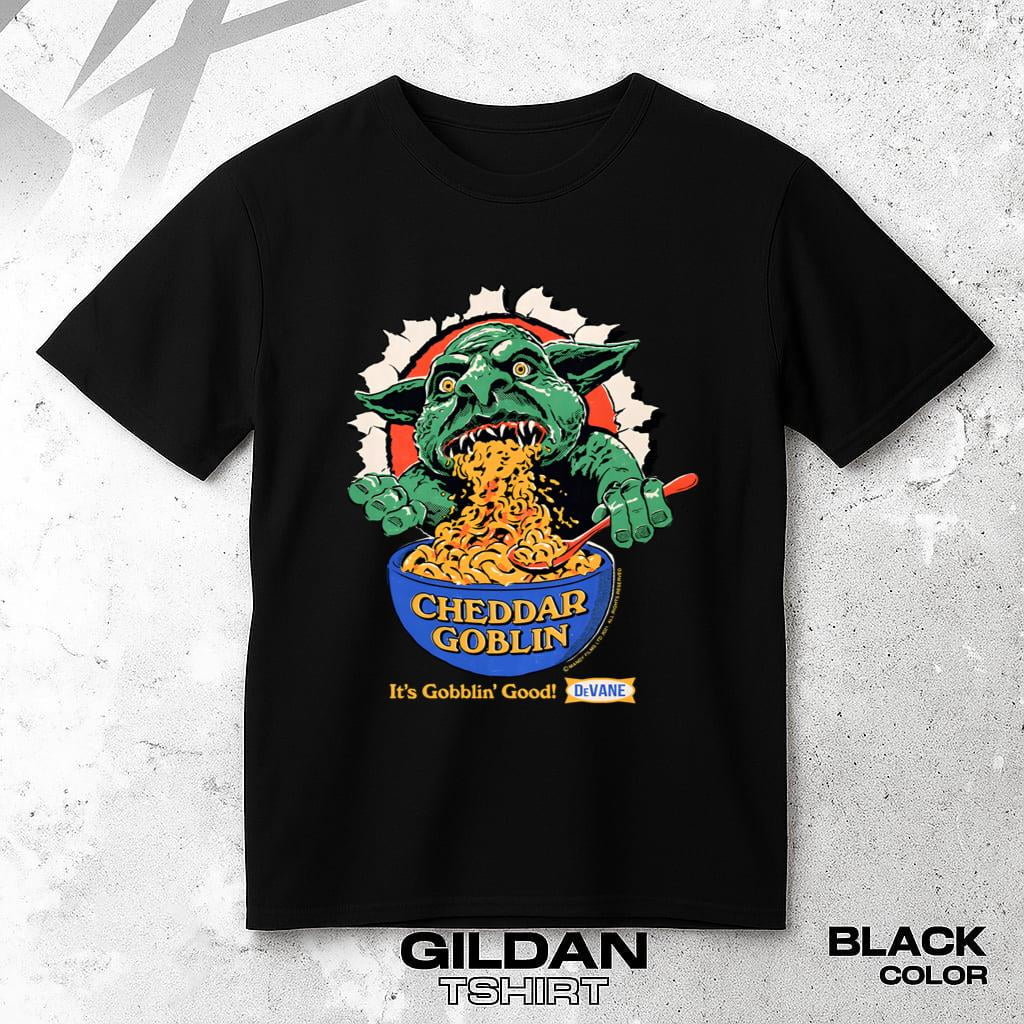 Cheddar Goblin Mandy Cult Horror Movie Mac And Cheese Meme Unisex T ...