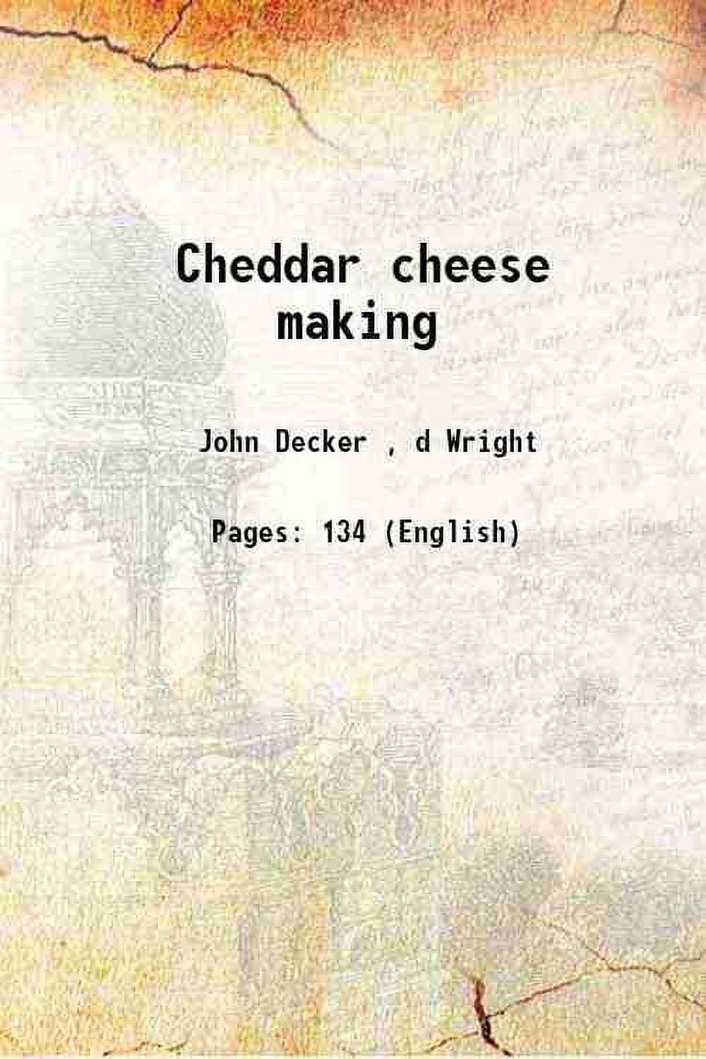 Cheddar cheese making 1893 - Walmart.com