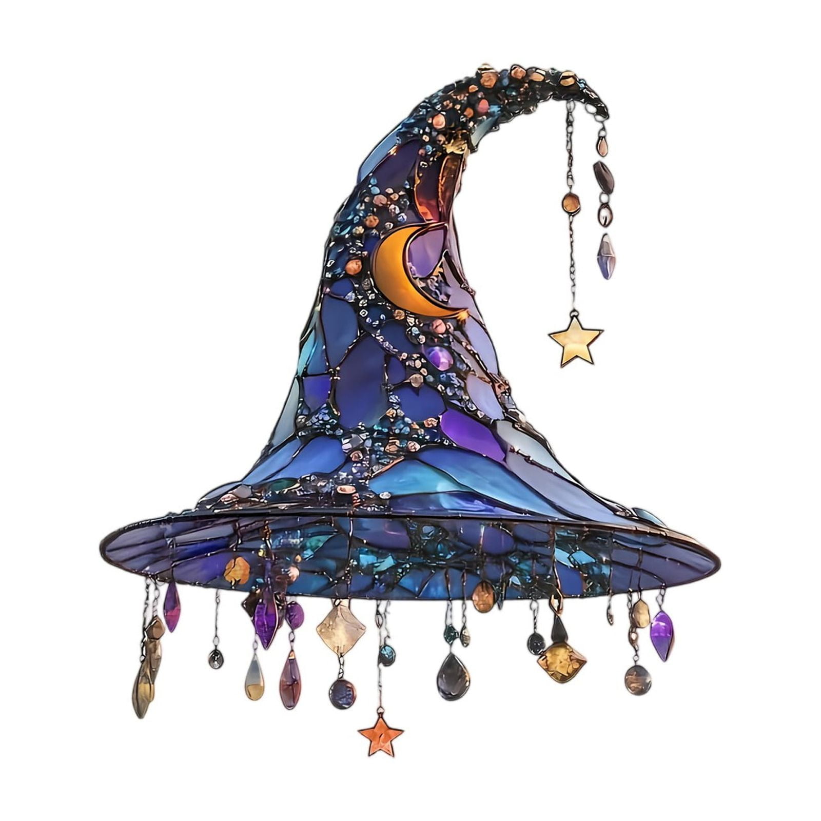CheeFly Halloween Decorations - 2D Acrylic Witch Hat Hanging Ornaments ...