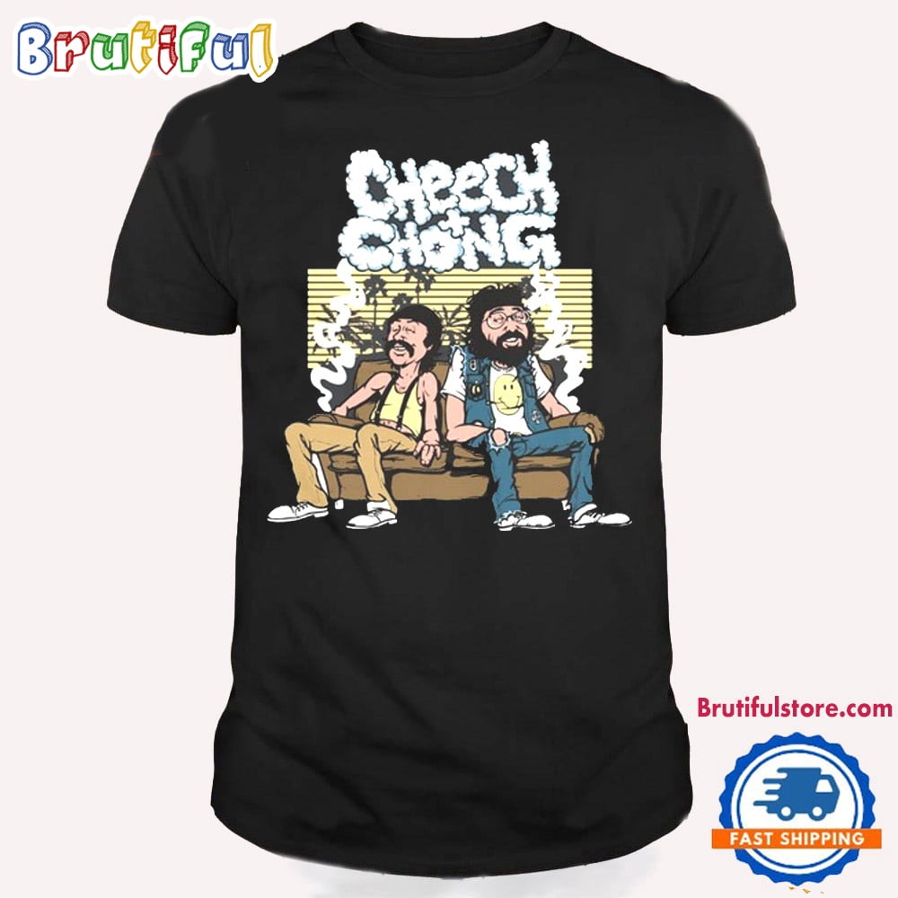 Cheech And Chong Chibi Graphics T Shirt Shirt, Size L, Tee Sport Grey ...