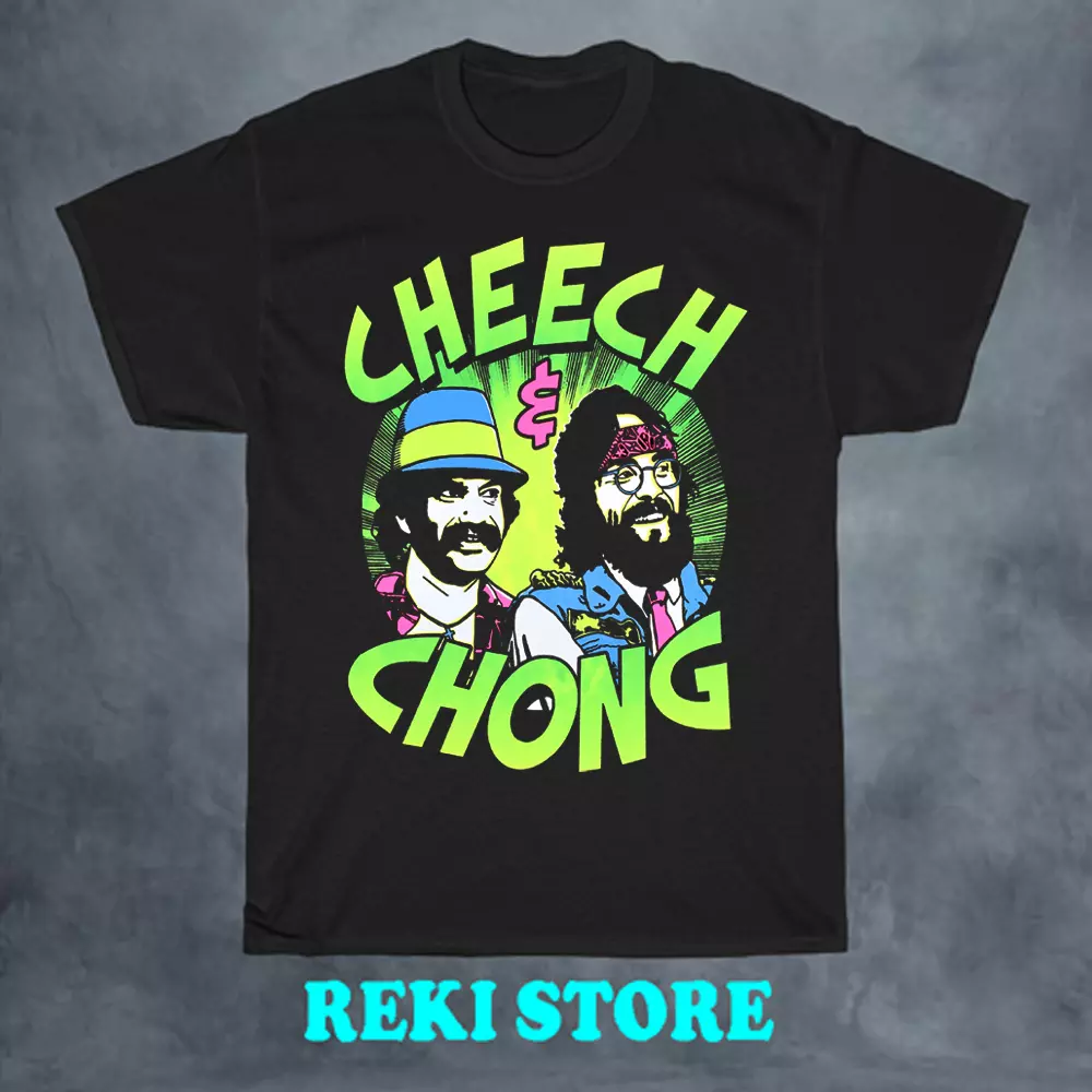 Cheech & Chong Mens Black T-Shirt - Classic and Cool Tee for Fans of ...